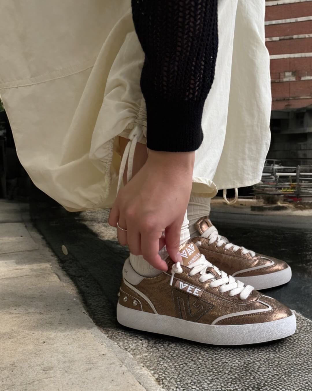 【50032】メタリックロースニーカー｜HAYASHIGO ONLINE SHOP -ハヤシゴオンラインショップ公式